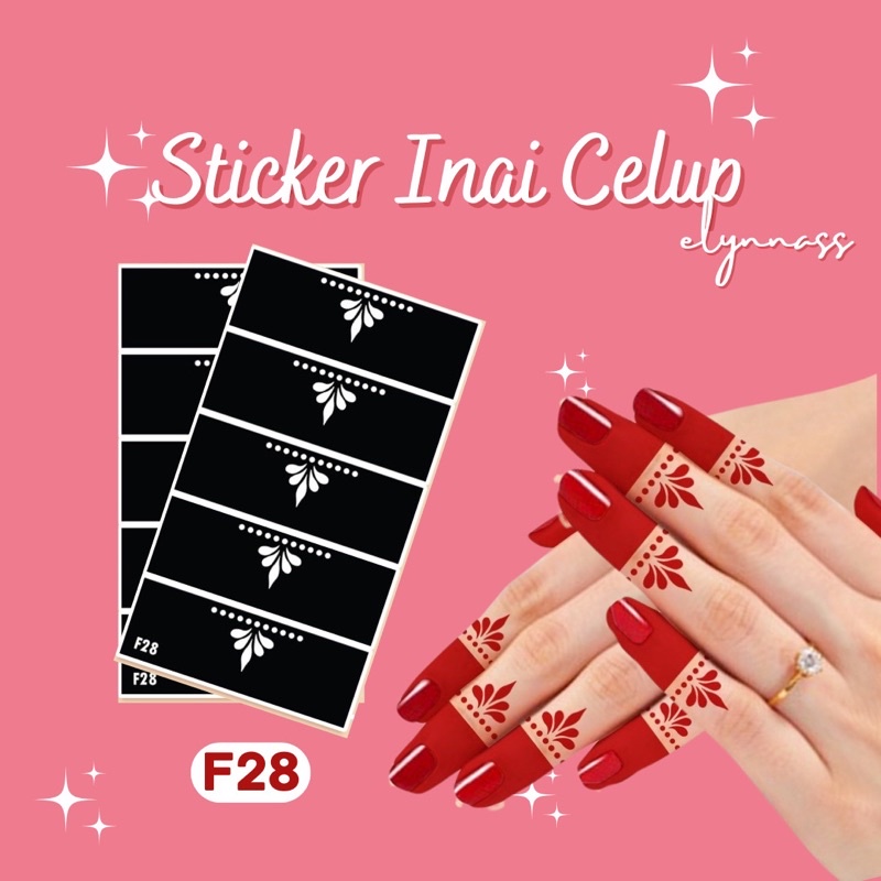 (NEW) STICKER INAI JARI/CELUP TREND TERKINI | FINGER CAPPING STICKER ...