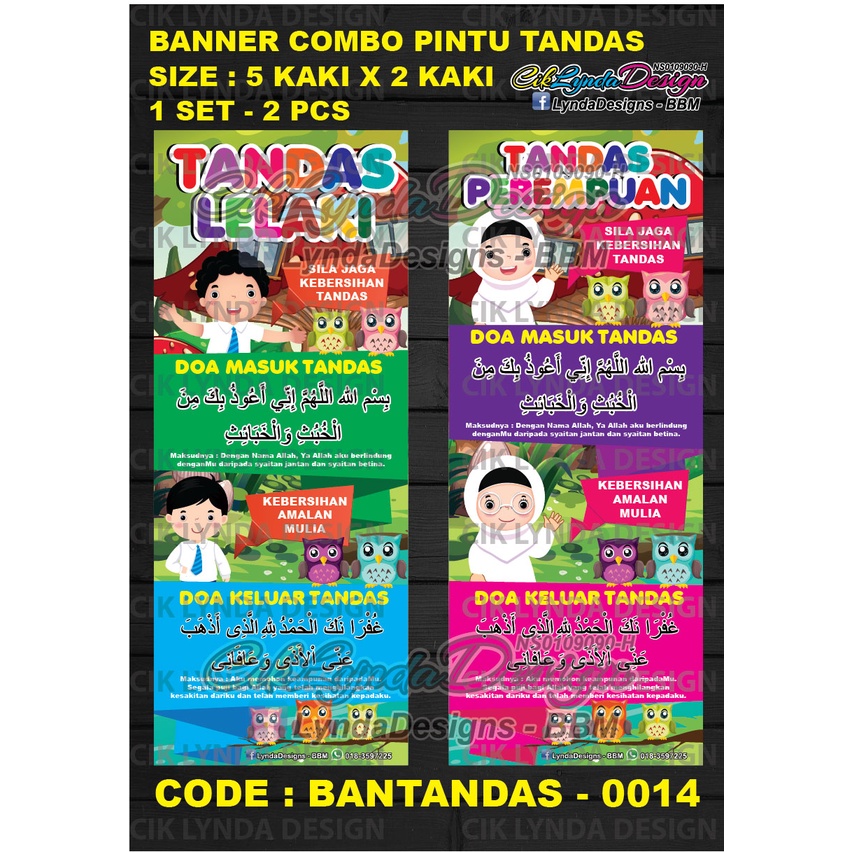 PRE-ORDER - BANNER / BUNTING - COMBO PINTU TANDAS MURID ATAU GURU ...