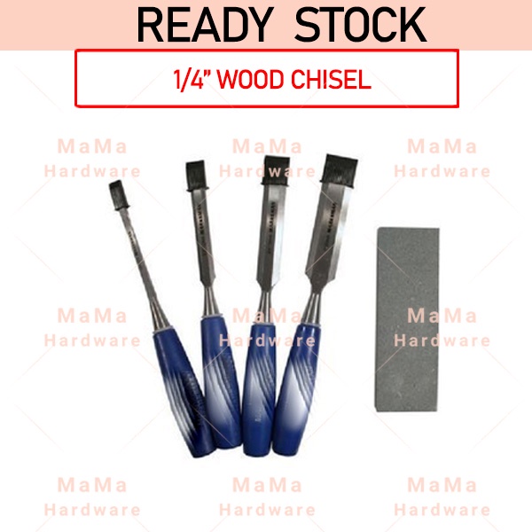 1/4" (6MM Tip) WOOD HANDLE BEVEL EDGE WOOD CHISEL / PAHAT KAYU (READY STOCK) | Shopee Malaysia