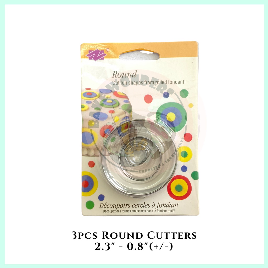 Stainless Steel Cutters/ Round Cutters/ Square Cutters (3pcs/4pcs12pcs ...