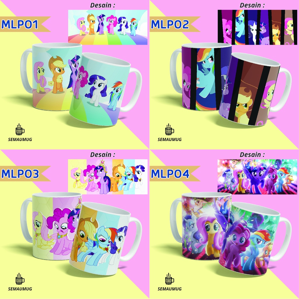 My LITTLE PONY MUG MY LITTLE PONY Gift Cartoon Cute Kids Glass Cup ...
