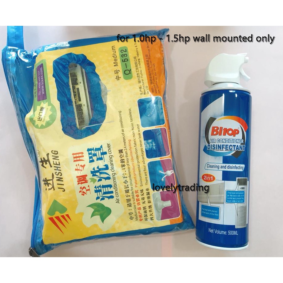 AIRCOND CLEANING SET 1.0HP-3.0HP With Bitop Disinfectant spray // Cuci Aircond set | Shopee Malaysia
