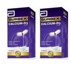 ABBOTT SURBEX CALCIUM-D3 CAPSULES 2X60'S/60'S | Shopee Malaysia