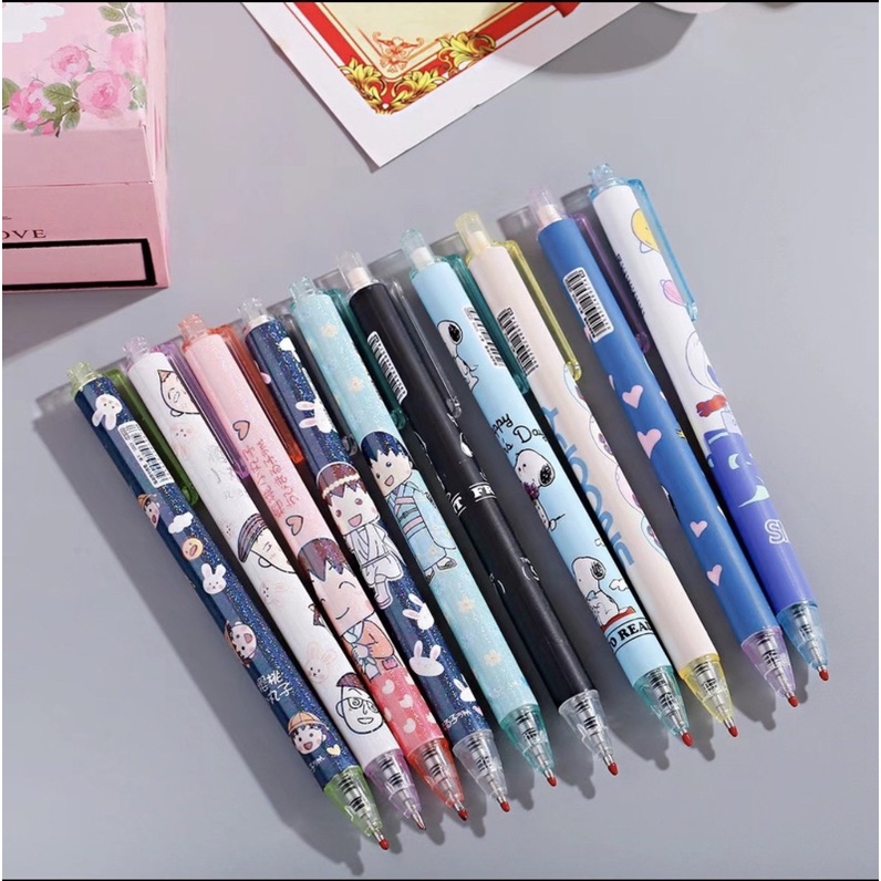 Pulpen Mechanical GEL MOTIF CARTOON / Cute Mechanical GEL PEN ...