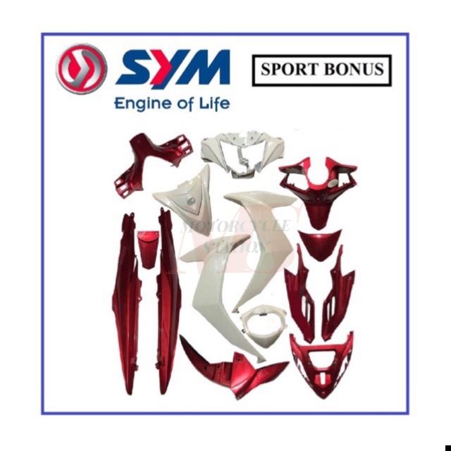 100% ORIGINAL SYM SPORT BONUS SR 110 / 115 COVER SET FULL SET [64000 ...