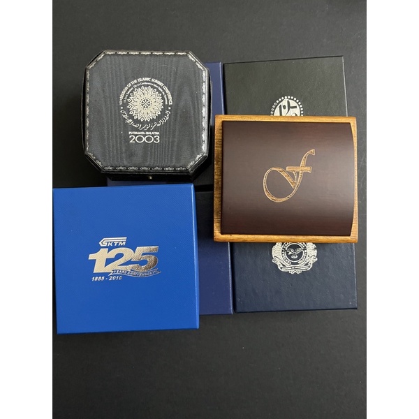 [ EMPTY SILVER PROOF COIN BOX ] VARIETY EMPTY SILVER PROOF COIN BOXES ...