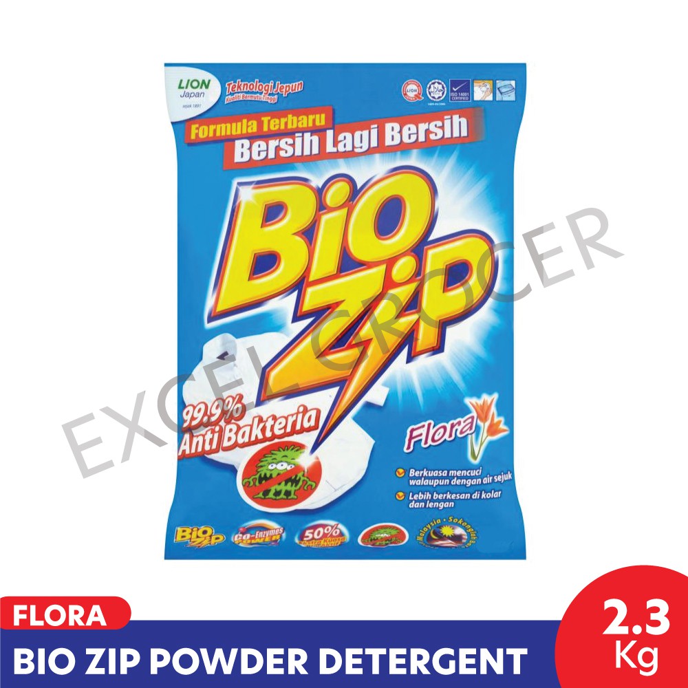Bio Zip Floral Powder Detergent 2.3kg | Shopee Malaysia