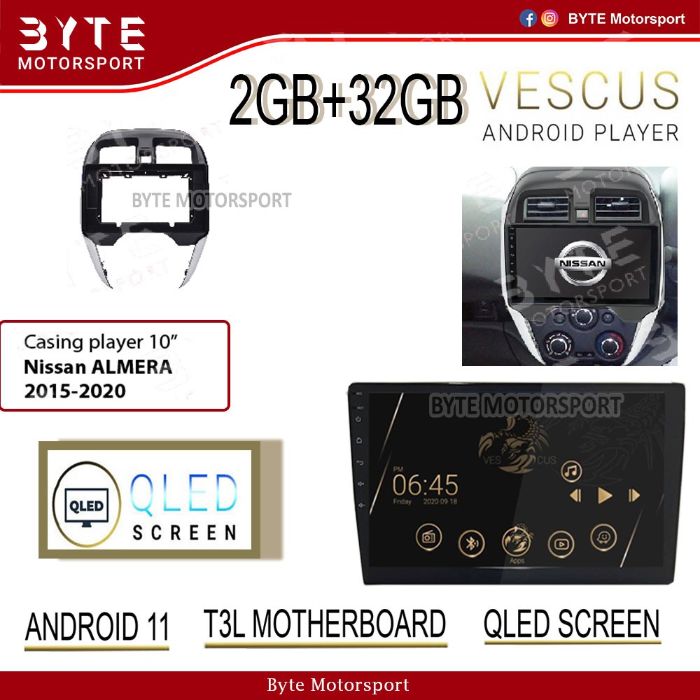 🦂VESCUS 🦂[2+32] DSP 📳4G Sim📳 Octa-Core Processor QLED Screen Nissan ...