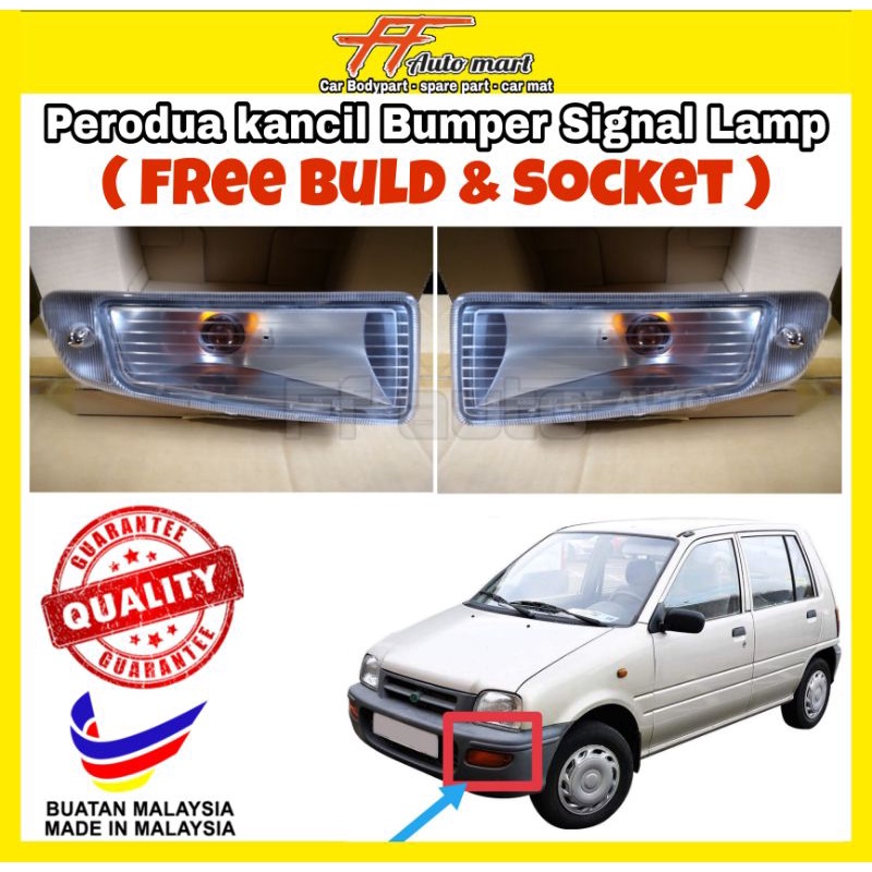 Perodua Kancil Petak 1999 Bumper Lamp (FREE BULB +SOCKET) - Signal lamp ...