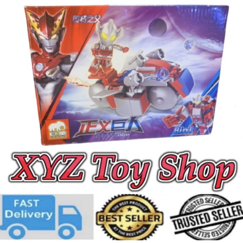 Father of Ultra Lego Like Building block with Motorbike Fully Assembled ...