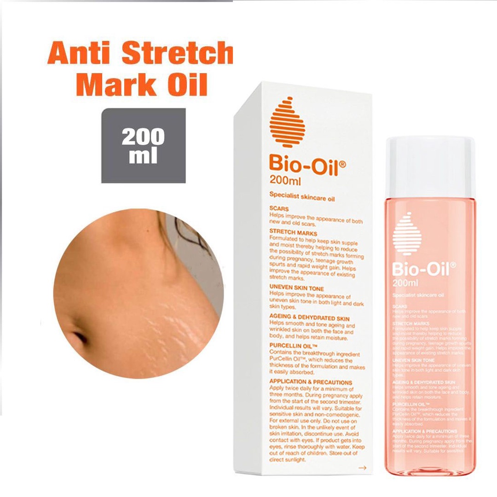 Bio-Oil Skincare Oil 200ml For Scar Stretch marks Uneven Skin tone ...