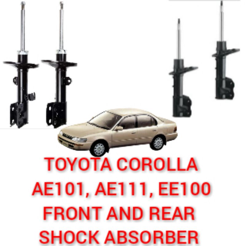 🤩 TOYOTA COROLLA AE101, AE111, EE100 FRONT & REAR SHOCK ABSORBER OEM ...