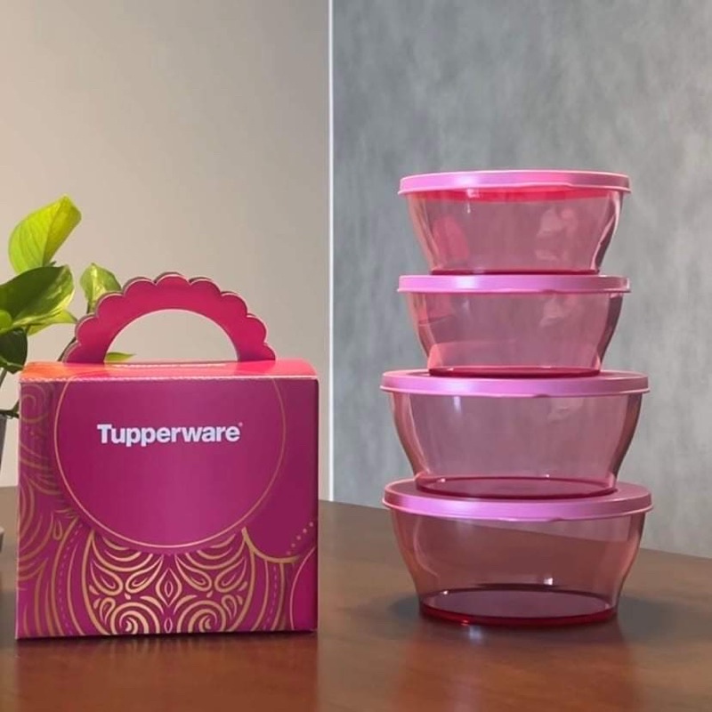 CLEAR BOWLS & FANCY CARRIER TUPPERWARE | Shopee Malaysia