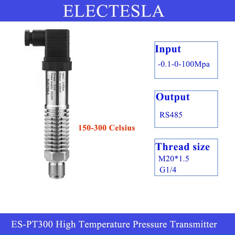 Pressure Transmitter 24VDC High Temperature Resistance RS485 Output For ...