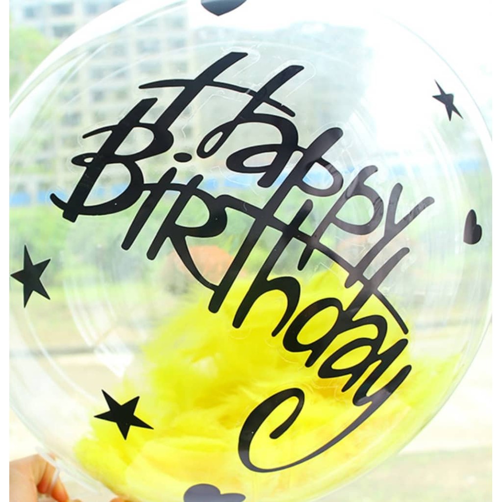 Sticker for 18/24/36inch Bobo Balloon STICKER HAPPY BIRTHDAY Balloon ...