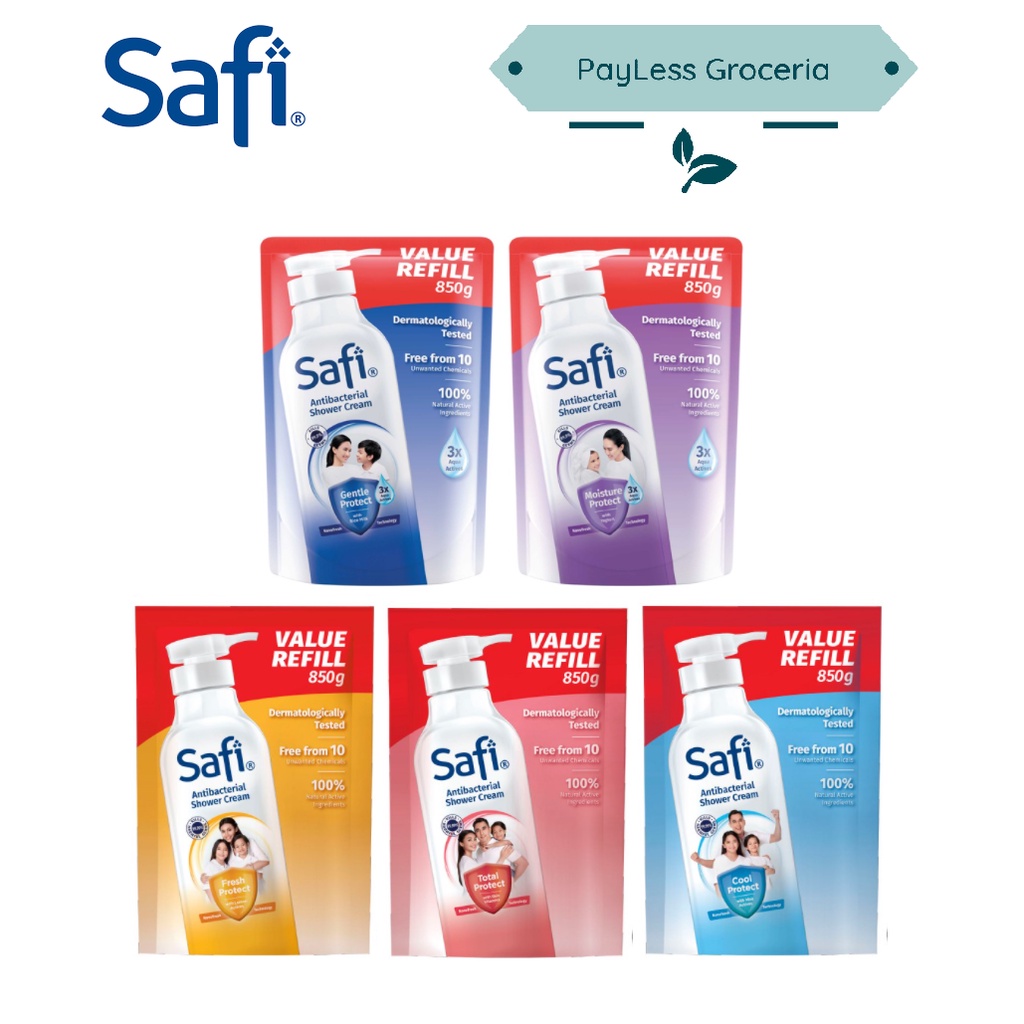 Safi Anti Bacterial Shower Cream Total Protect / Cool Protect / Fresh ...