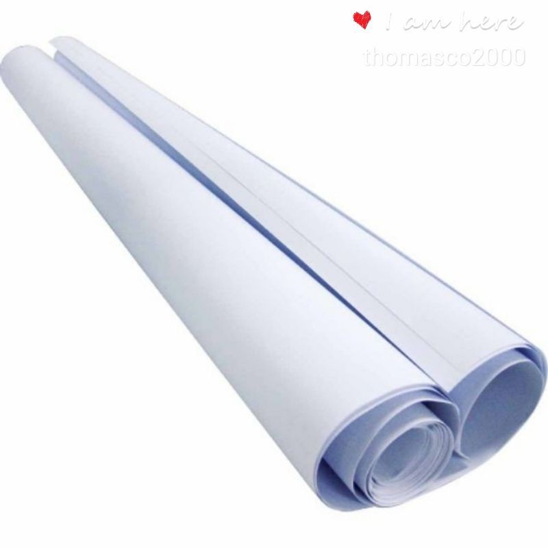 White Mahjong Paper 50gsm (31"×31")/Kertas Mahjung Putih/Kertas Sebak ...
