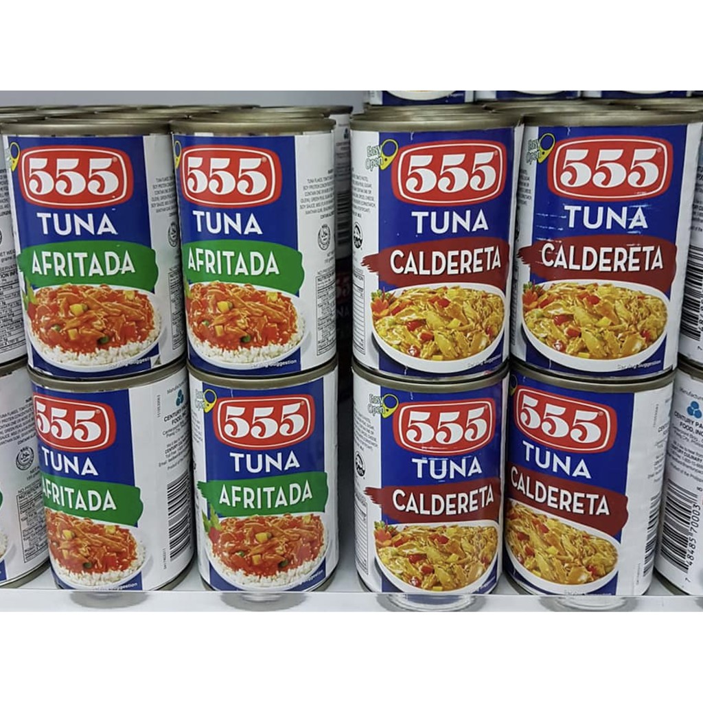 CANNED GOODS FROM PHILIPPINES- 555 TUNA/ 555 SARDINES/ 555 KARNE NORTE ...