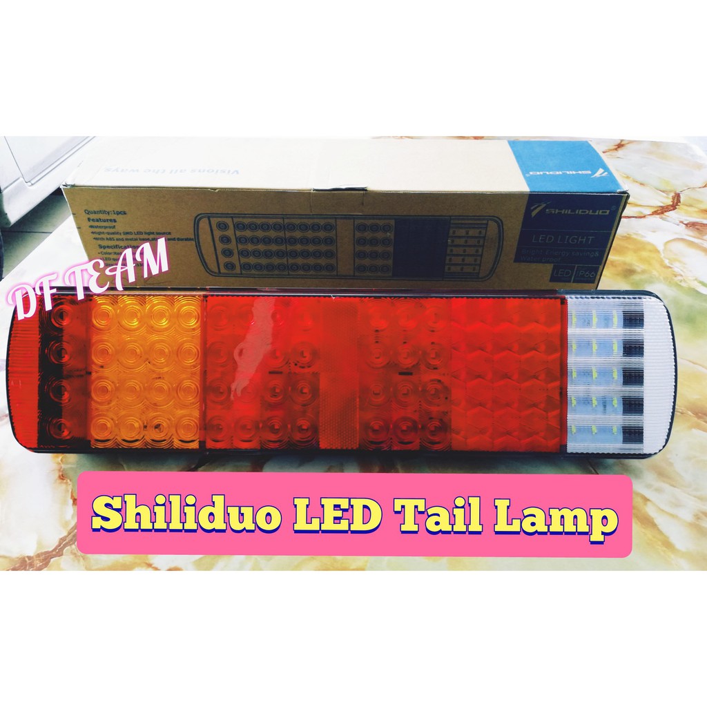 Shiliduo 24V LED Tail Lamp Brake Signal Stop Reverse Plate Light SMD ...