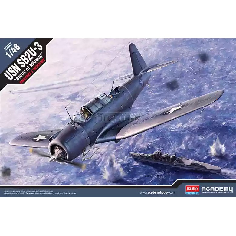 USN SB2U-3 "Battle of Midway" ACADEMY 1/48 Navy Pilot Aircraft model ...