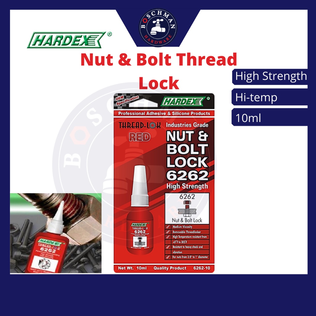 Hardex Nut And Bolt Thread Lock Threadlocker Thread Adhesive Sealant ...