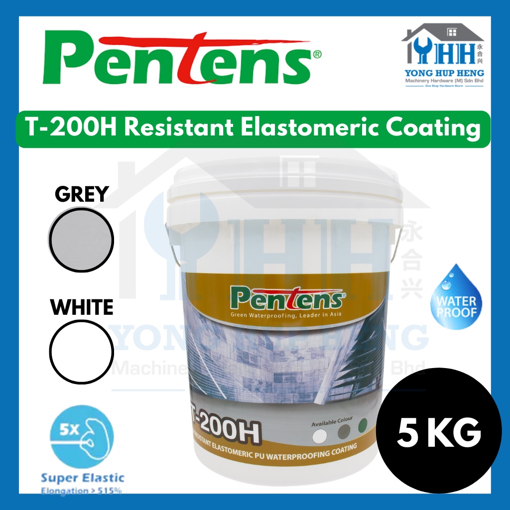 5KG PENTENS T-200H UV UV Resistant Elastomeric Waterproofing Coating ...