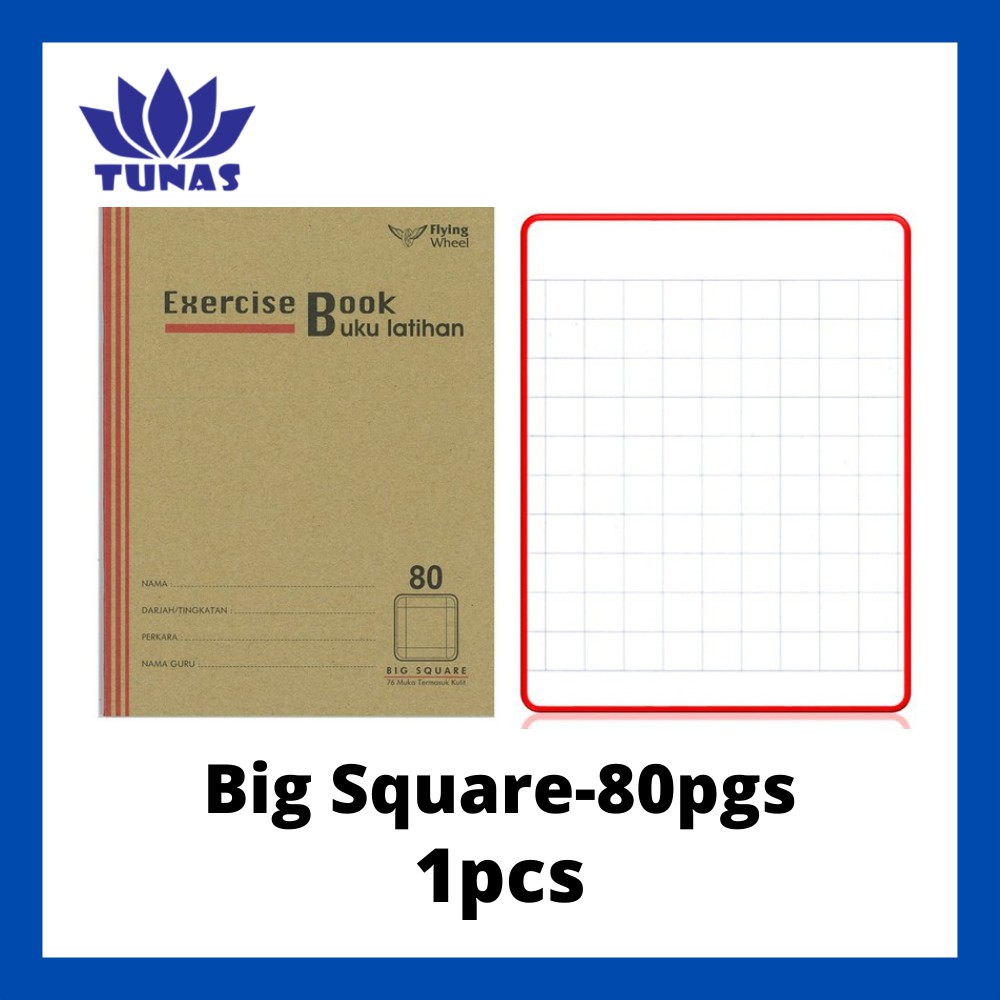 Big Square - Exercise Book/Buku Latihan 80pages/80 muka surat | Shopee ...