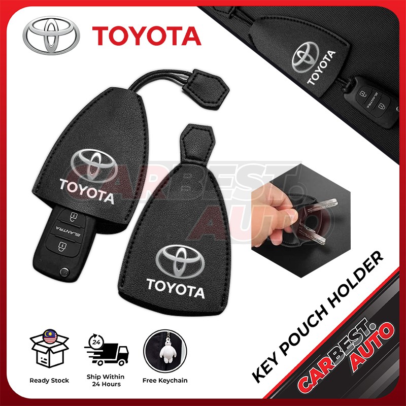Toyota Leather Key Holder Key Pouch Cover Key Protector yaris veloz ...