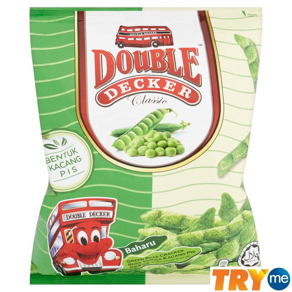 Double Decker Crackers - Green Pea (70g) | Shopee Malaysia