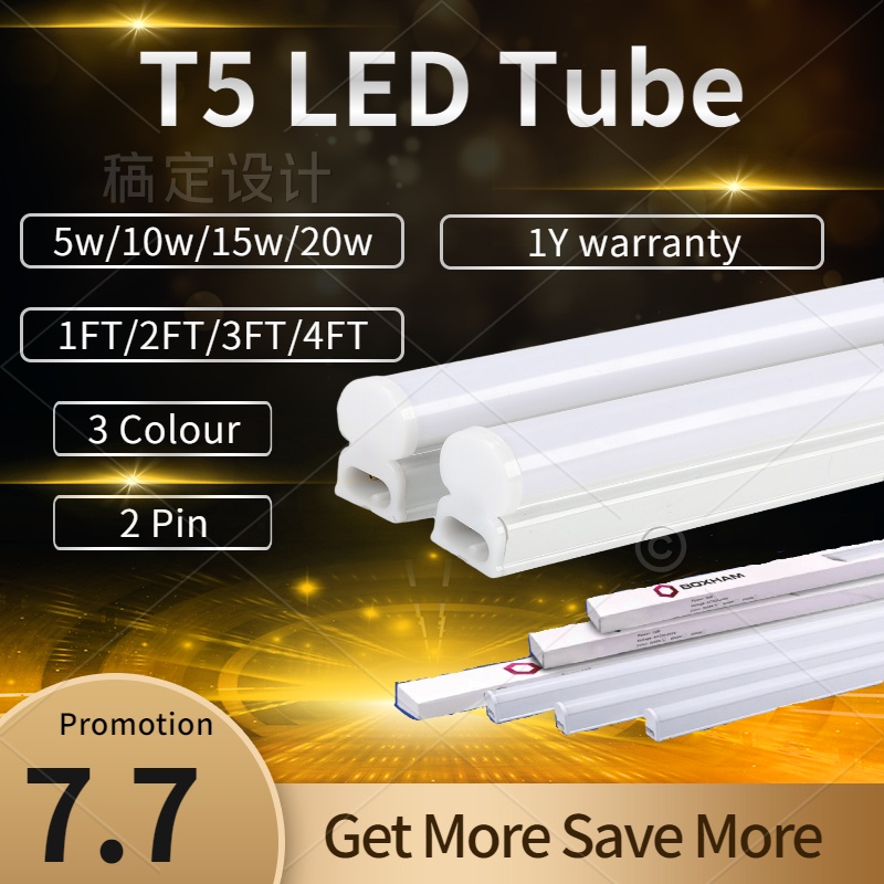 2Pin LED T5 Tube Light Drop Curve Light Ceiling Light Lampu Plaster ...