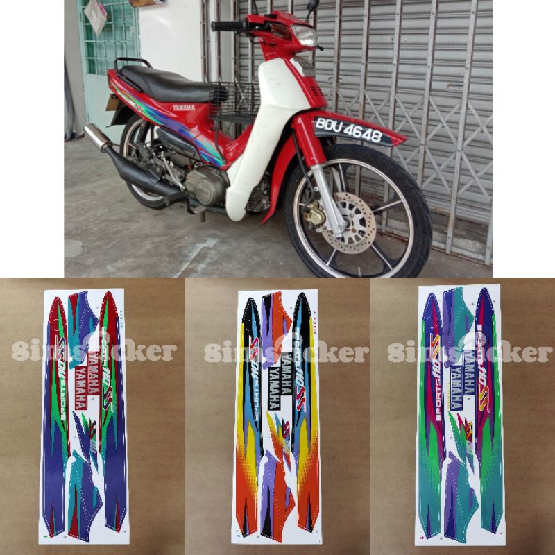 Yamaha Y110 / SS110 / SS1 (4) Body Sticker / Stripe | Shopee Malaysia