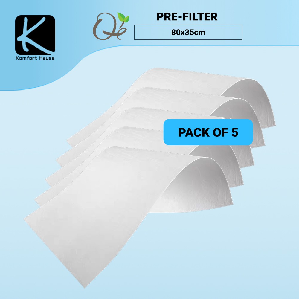 (pack of 5pcs) Qé pre-filter for Air Purifier Air Cooler 冷风机 滤网 冷風機 濾網 ...