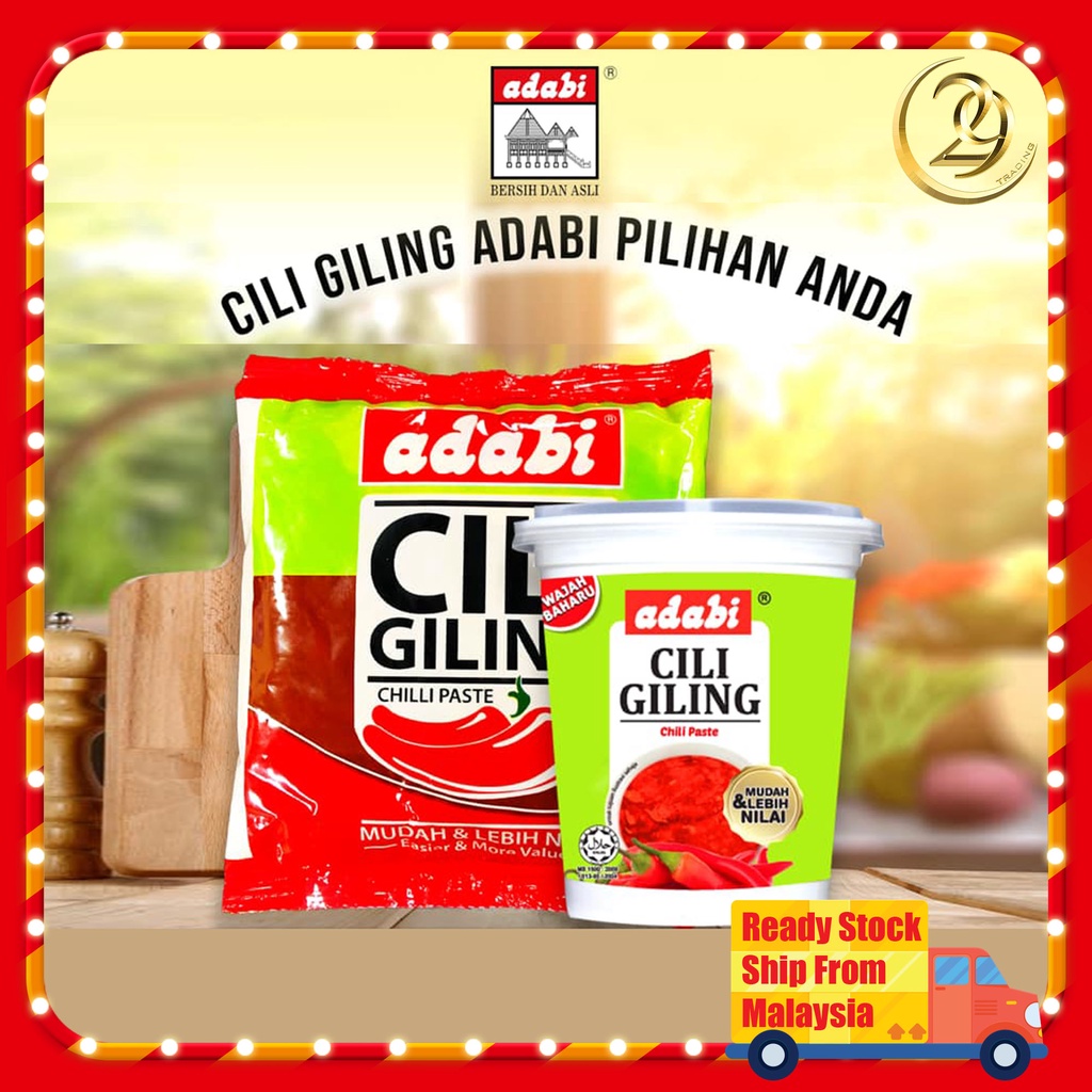 ADABI Cili Giling 150g / Adabi Chili Paste (Cili Giling) 400g | Shopee ...