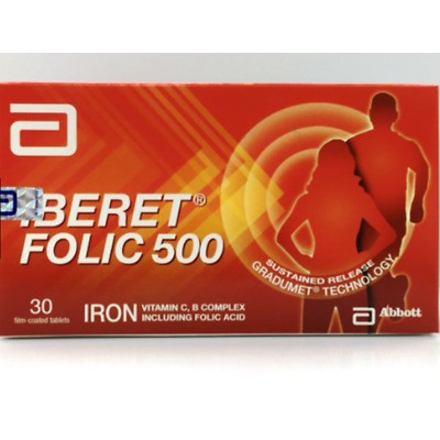 IBERET FOLIC 500 30S/BOX (EXP-04/2025) | Shopee Malaysia