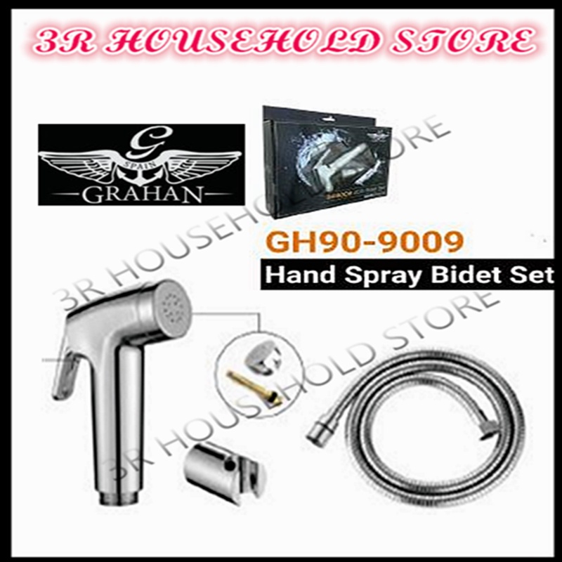 GRAHAN BATHROOM TOILET MODERN HAND SHOWER SPRAY BIDET SET with HOSE ...