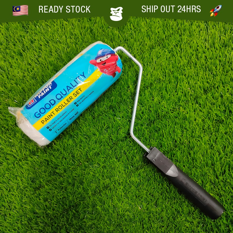 7" NIPPON PAINT Polyester Roller Handle Good Quality Refill Refills ...