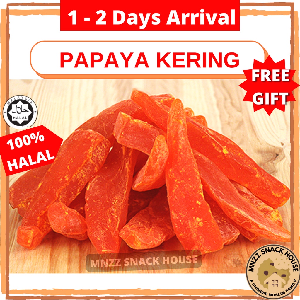 Meizu Buah Betik Madu Kering Premium Dried Papaya Slice 170gr Healthy ...