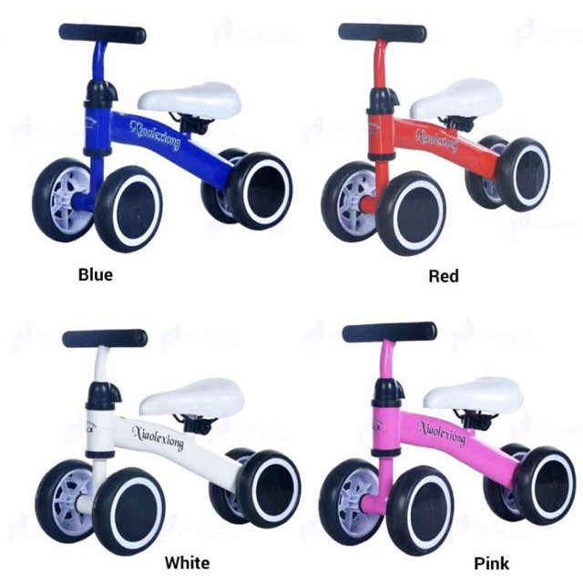 Toddler Push Bike 4 Wheels Scooter Balance Walker Bike Learning Walking ...