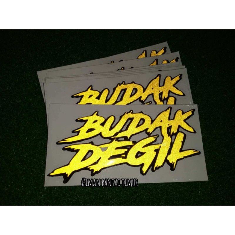 STICKER BUDAK DEGIL KUNING | Shopee Malaysia