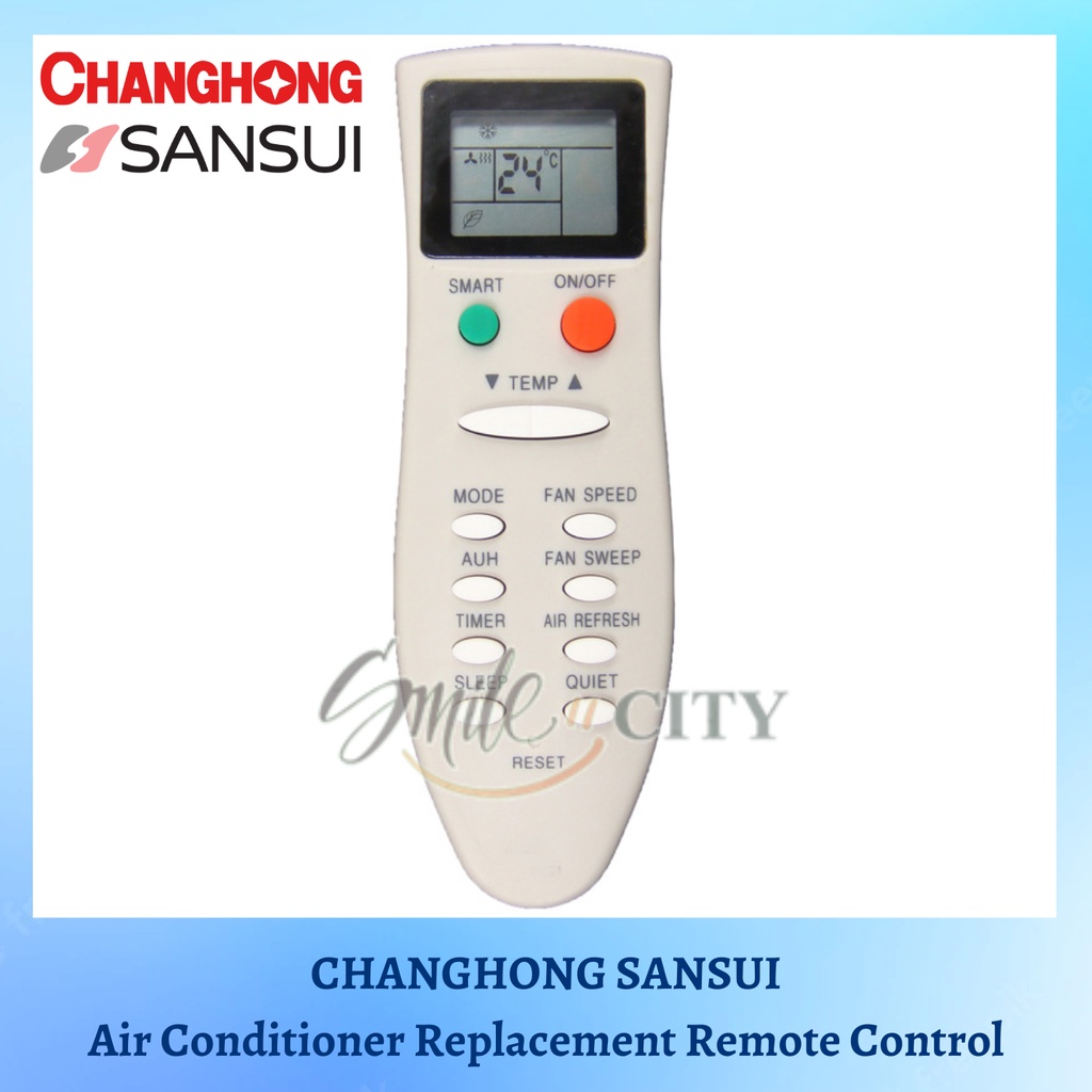 【𝐑𝐞𝐚𝐝𝐲 𝐒𝐭𝐨𝐜𝐤】CHANGHONG SANSUI AIR CONDITIONING REMOTE CONTROL KK-22E ...