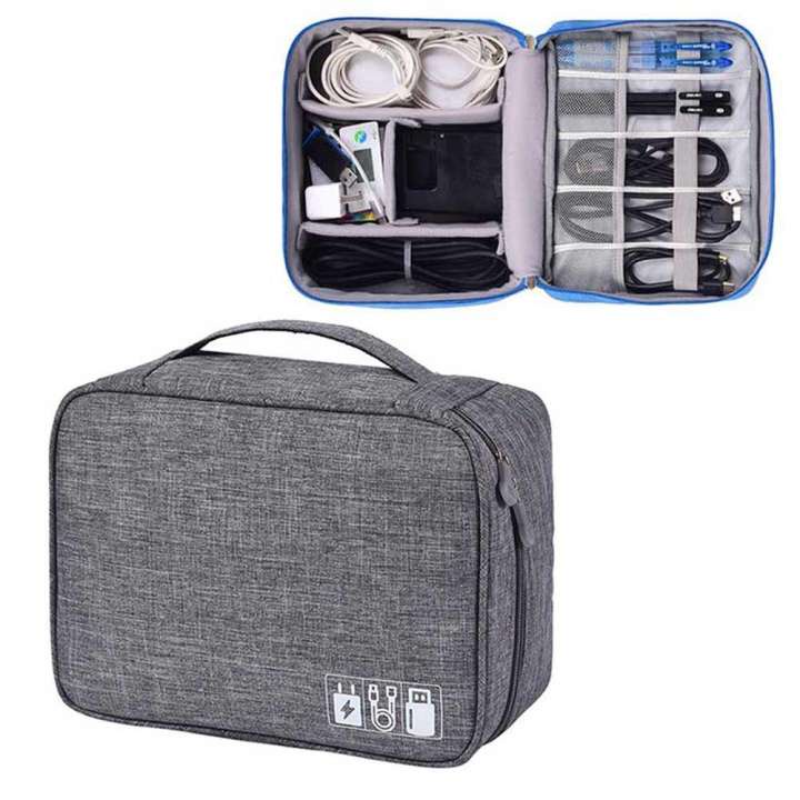 GS GoTravel Electronic Gadget Bag Universal Cable Organizers USB Storage Bag Multi-function ...
