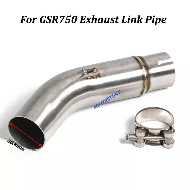 51MM Motorcycle Exhaust Middle Link Pipe Connect Pipe Middle Pipe ...
