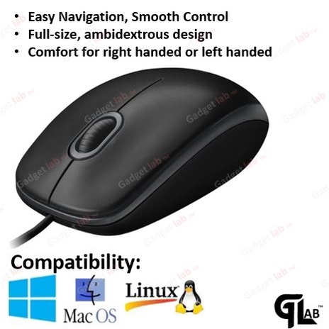 【SMOOTH】Optical USB Wired Mouse 800 DPI resolution, Comfortable ...