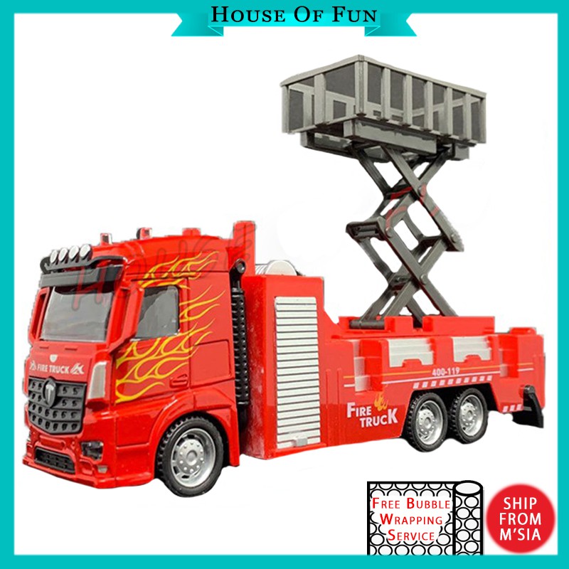 Construction Toy Vehicle Lori Mainan Excavator Lorry Truck Toys Crane ...