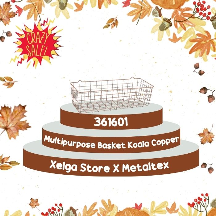 Metaltex Basket Koala Copper, Multipurpose Outboard Shelf, Kitchen ...