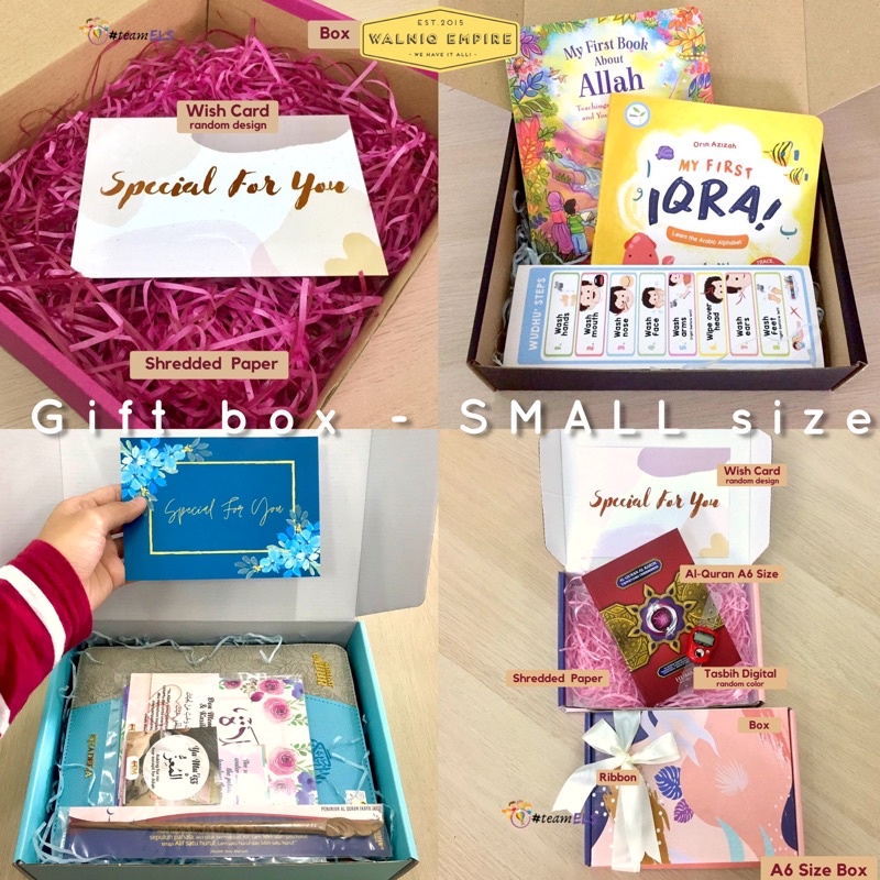 ADD ON: Basic Gift Box - SMALL ( Free : Wish Card + Shredded Paper ...