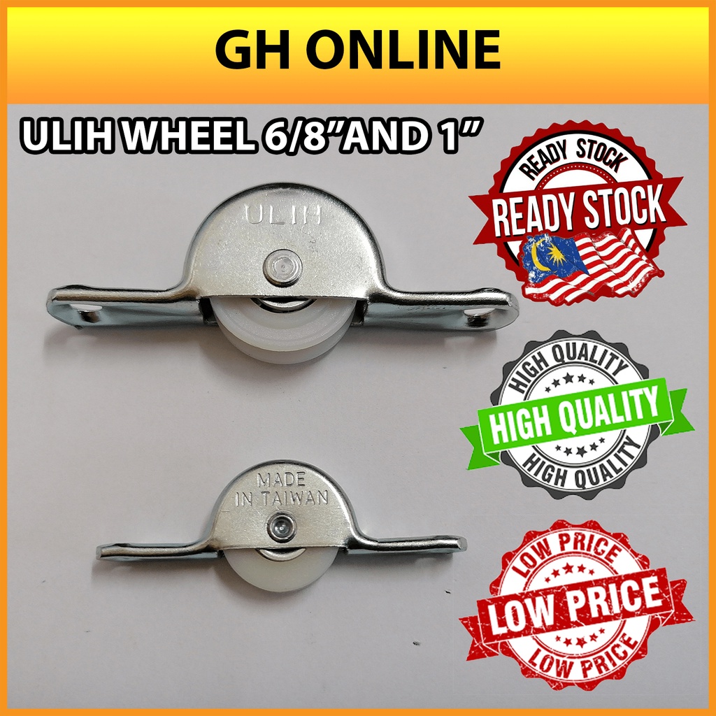 SLIDING DOOR ROLLER ULIH TAIWAN Nylon made roller wheel 1pcs | Shopee ...