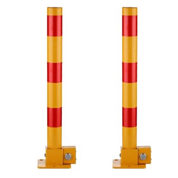 Parking Barrier Pole Size: 600mm H x 65mm D x Base: 180mm, Parking ...