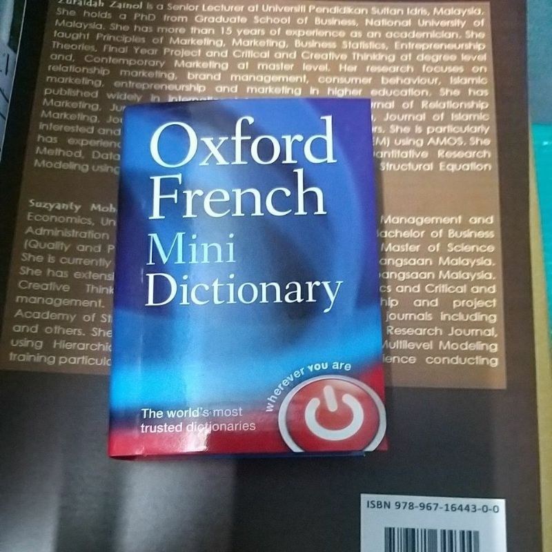 Oxford French Mini Dictionary I Oxford Essential Frech Dictionary ...