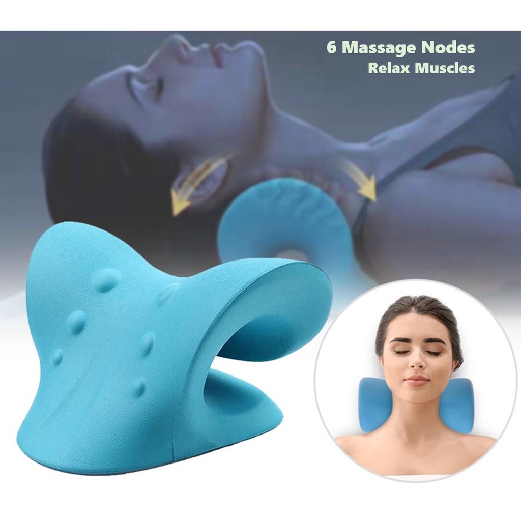 Neck Shoulder Stretcher Relaxer Cervical Pillow Relaxer Relief Massage ...